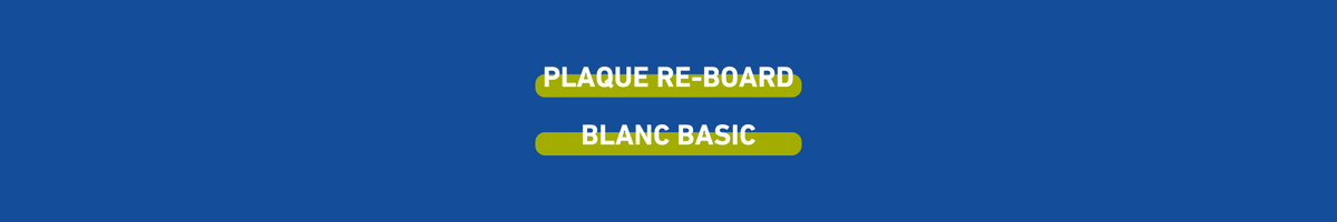 Plaque RE-BOARD Blanc Basique | RICHARDSON Matières plastiques
