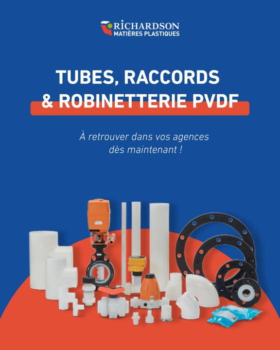 Cap sur nos solutions PVDF pour vos systèmes de tuyauterie | RICHARDSON Matières plastiques